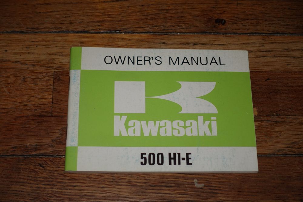 KAWASAKI 500 H1-E BROCHURE OWNERS MANUAL OLDTIMER | Kaufen auf Ricardo
