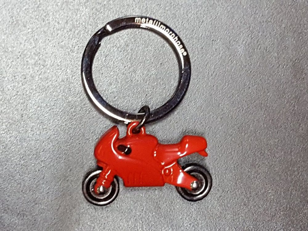 Schlüsselanhänger Motorrad rot / Key Ring (Neu und originalverpackt) in ...