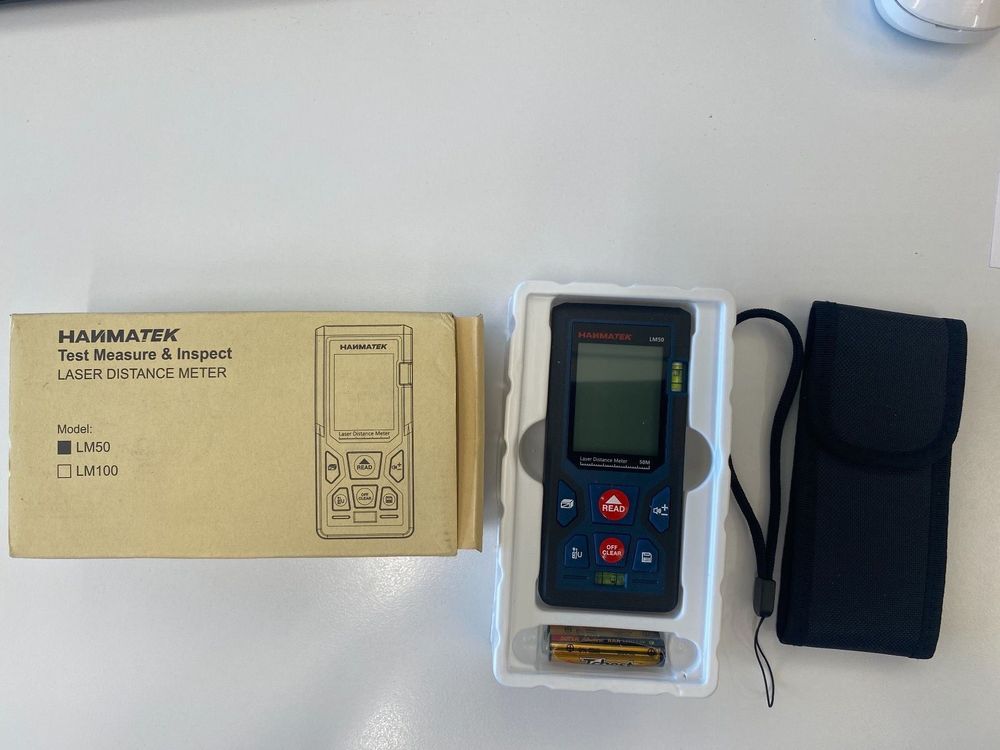 LM50 Hanmatek Laser Distance Meter (Neu und originalverpackt) in für ...