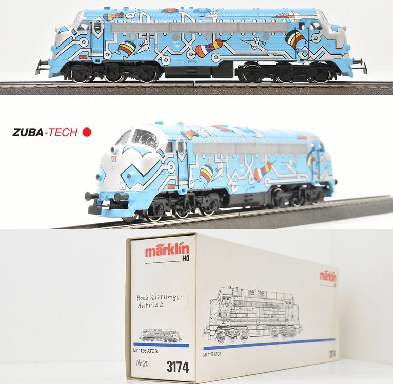Märklin 3174 Diesellok My 1100 der DSB, "ATCS" H0 WS mit OVP | Kaufen ...