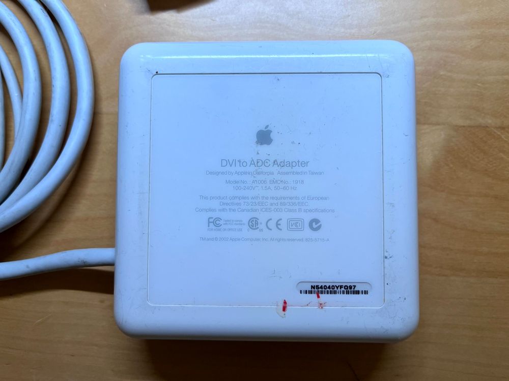 Apple DVI to ADC Adapter A1006 (Gebraucht) in Stallikon für CHF 30 ...