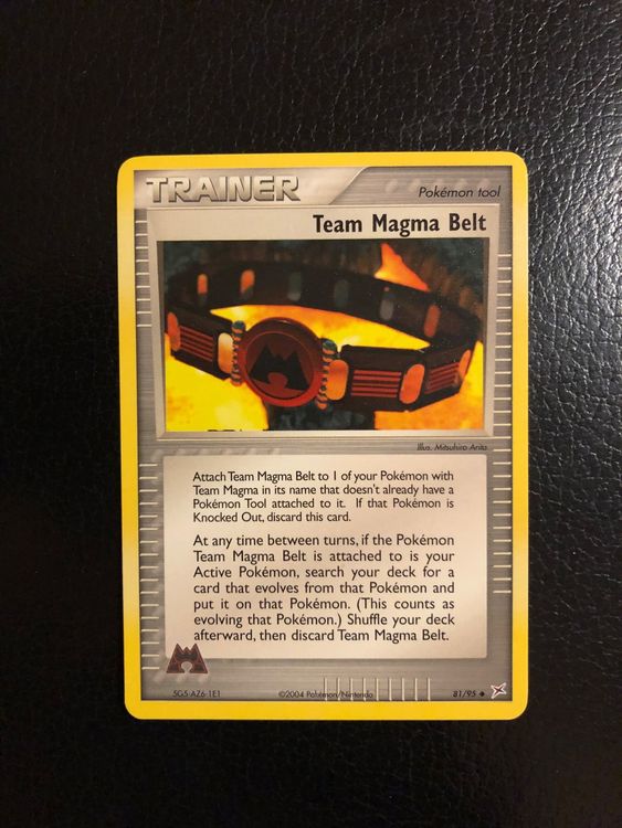 Ex Team Magma vs. Team Aqua - Team Magma Belt 81/95 NM Ab 1 | Kaufen auf Ricardo