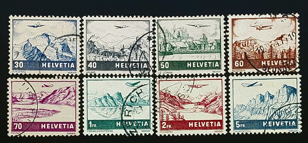 1941 Flugpost F27-F34 ʘ gestempeltb Kat 34.- | Kaufen auf Ricardo