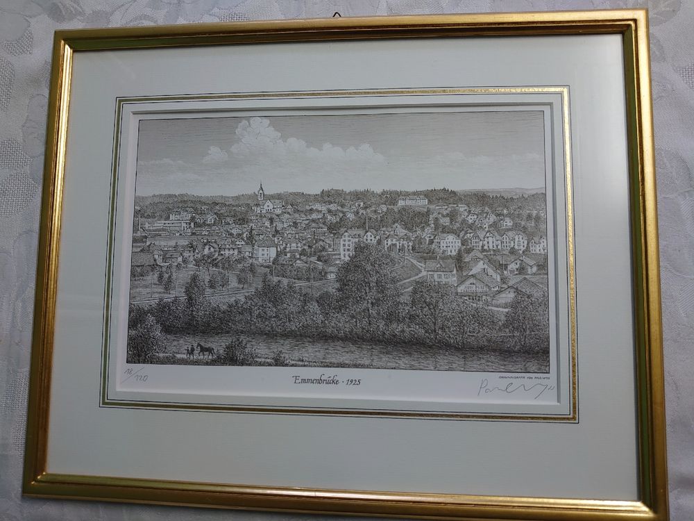 Paul Wyss Emmenbrücke 1925 Grafik 18/120 gerahmt (Gebraucht) in Küssnacht am Rigi für CHF 150 ...