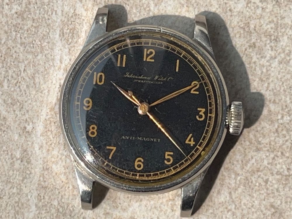 Vintage IWC Hermet WW2 Military Watch Tropical Radium Cal 61 (Defekt ...
