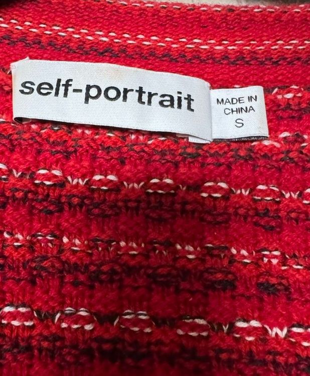 Self portrait red Tweed knit Dress S (Gebraucht) in Zürich für CHF 200 ...