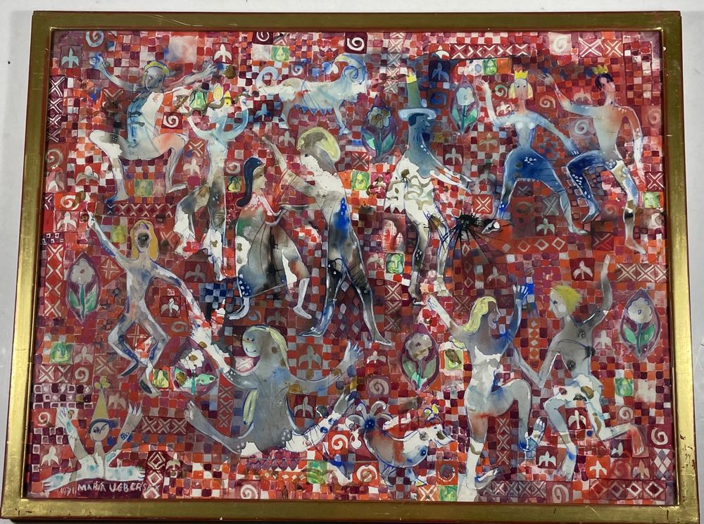 Maria Uebersax (1899-1989) grosse Mischtechnik (Gebraucht) in Root für CHF 320 – mit Lieferung ...