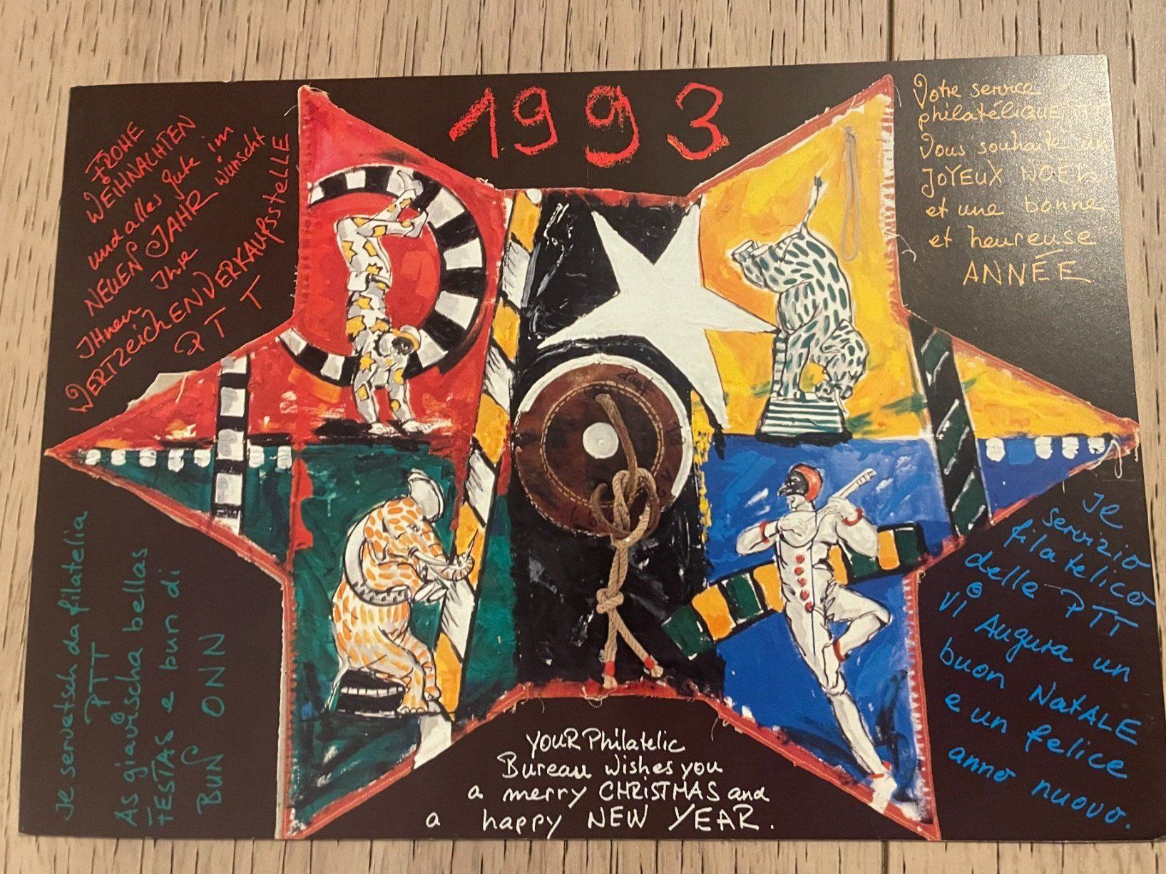 Schweiz 4- er Block Briefmarken 1992 Zirkus Knie (Gebraucht) in ...