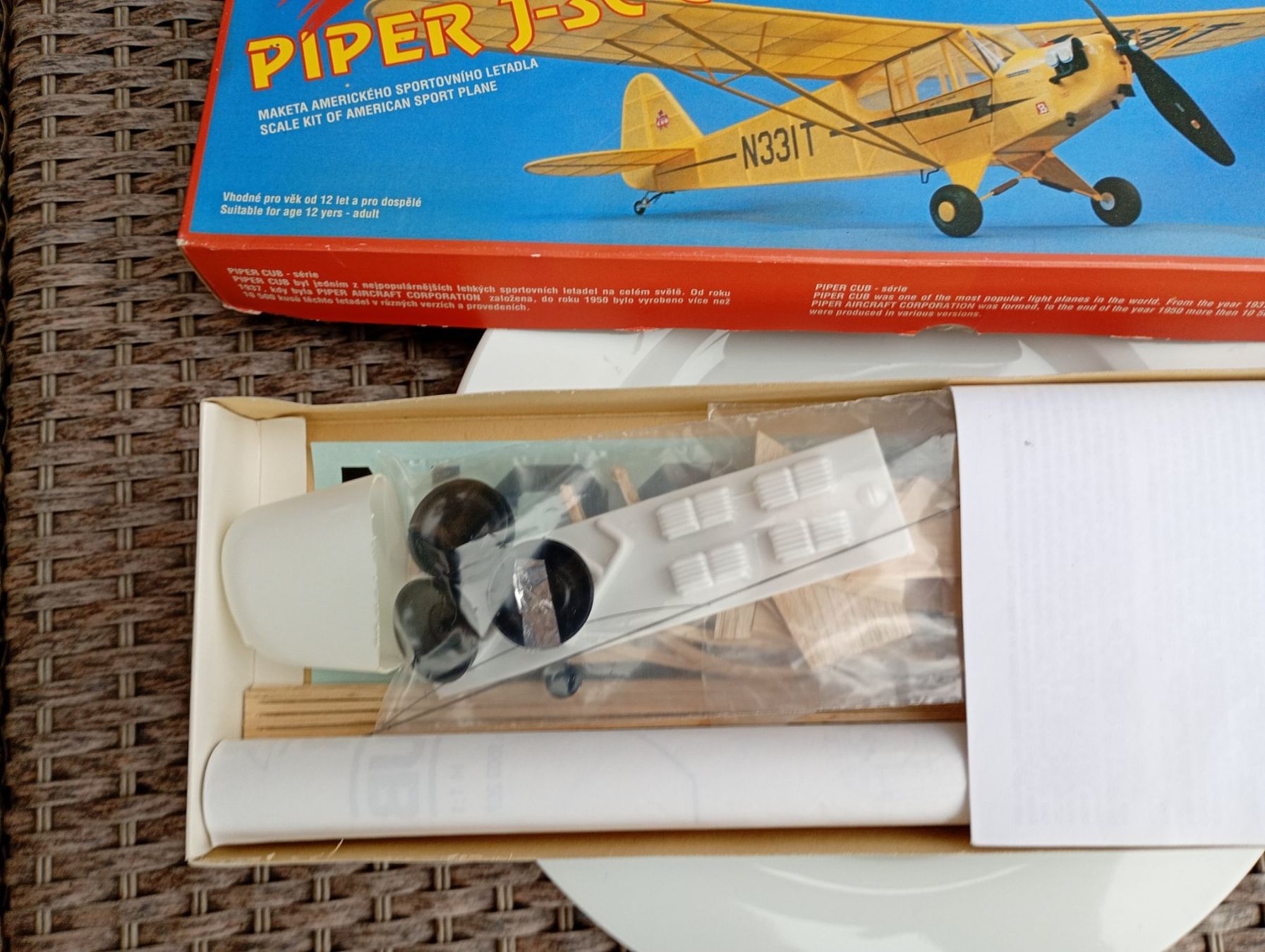 Modellbaukasten Piper J-3C Cub 1:15 von Hacker (Neu und ...