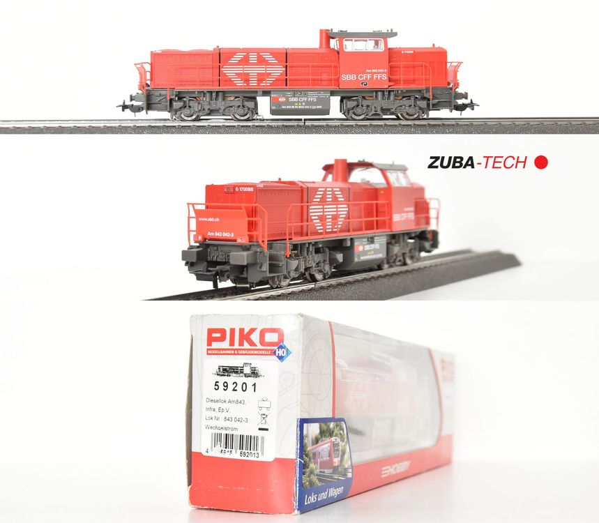 Piko 59201 Diesellok Am 843 der SBB H0 GS Digital mit OVP (Gebraucht ...