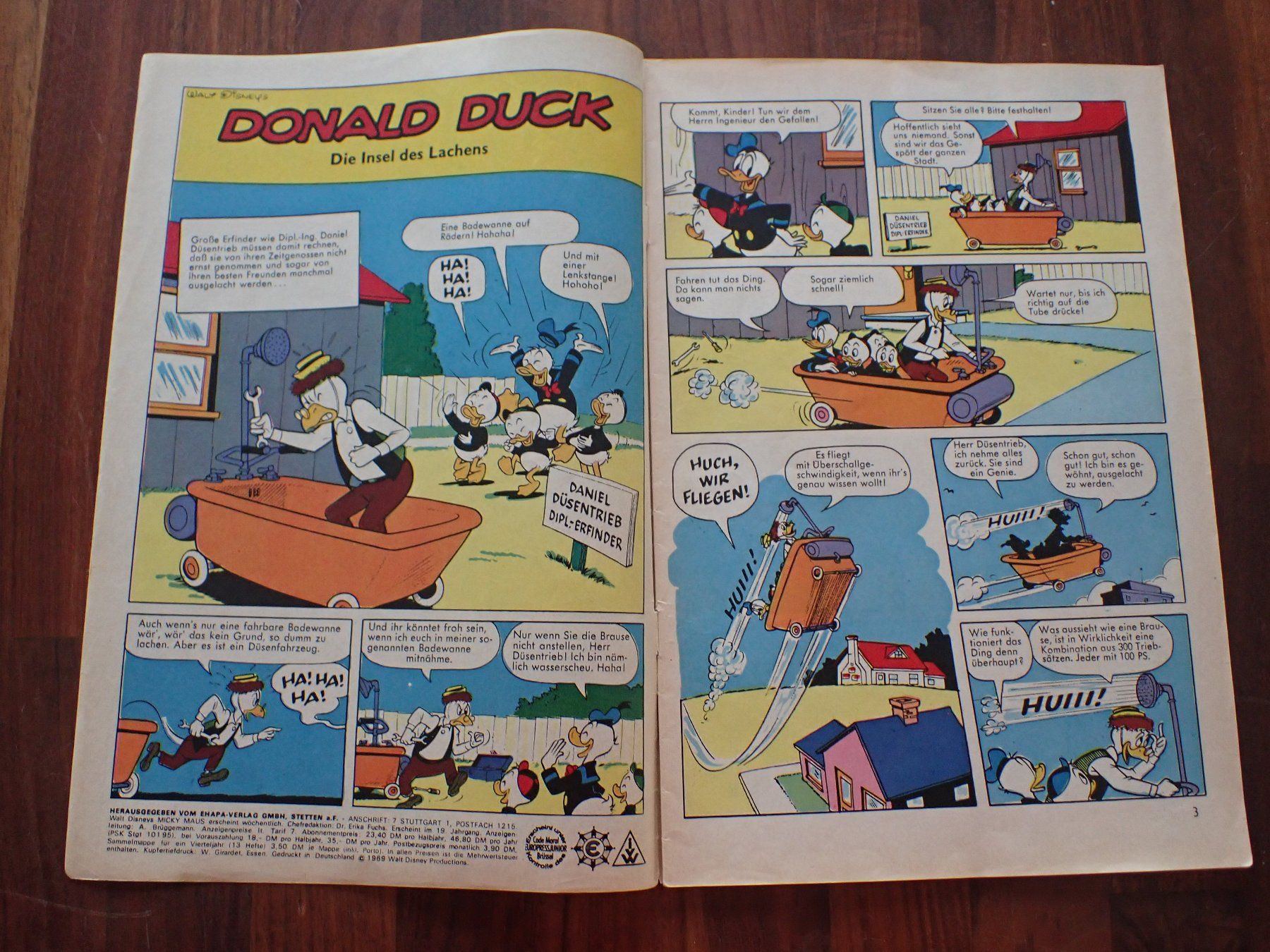 antikes MICKY MAUS Comic Heft Nr. 2 von 1969 Walt Disney (Gebraucht) in ...