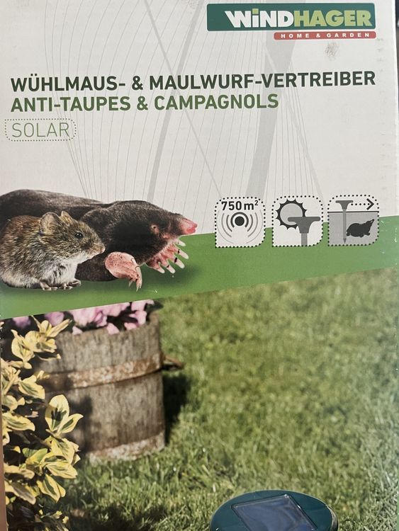 Windhager Wühlmaus-/Maulwurf-Vertreiber Solar, Neu! (Neu und originalverpackt) in Schliern b ...