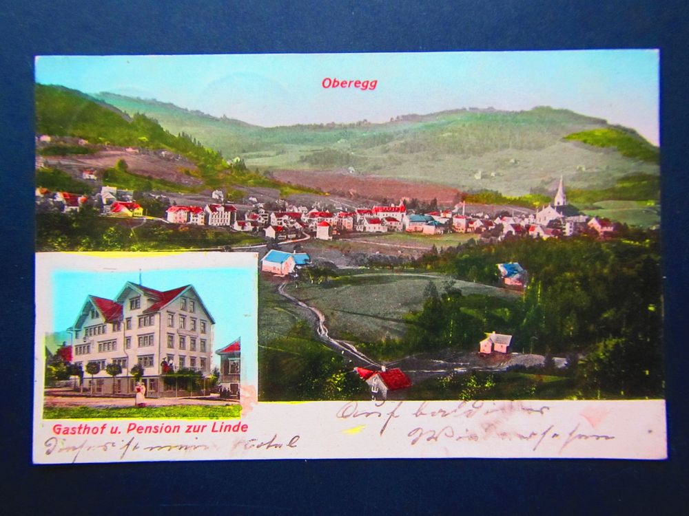 Antike Ansichtskarte Oberegg AI (mit Pension Linde) (Gebraucht) in ...