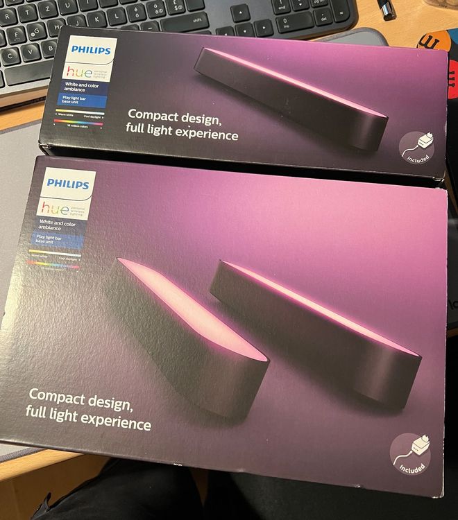 Philips Hue Play Basis + Erweiterung + Erweiterung (Gebraucht) in St ...