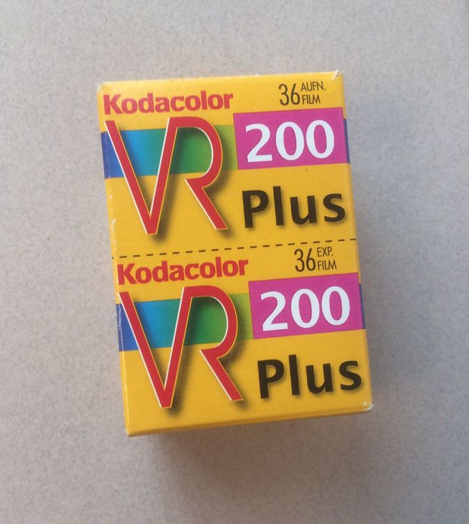 Kodacolor VR200 Plus 36 Exp Frozen Pack 2 Rolls BRILLIANT!! (Neu und originalverpackt) in ...