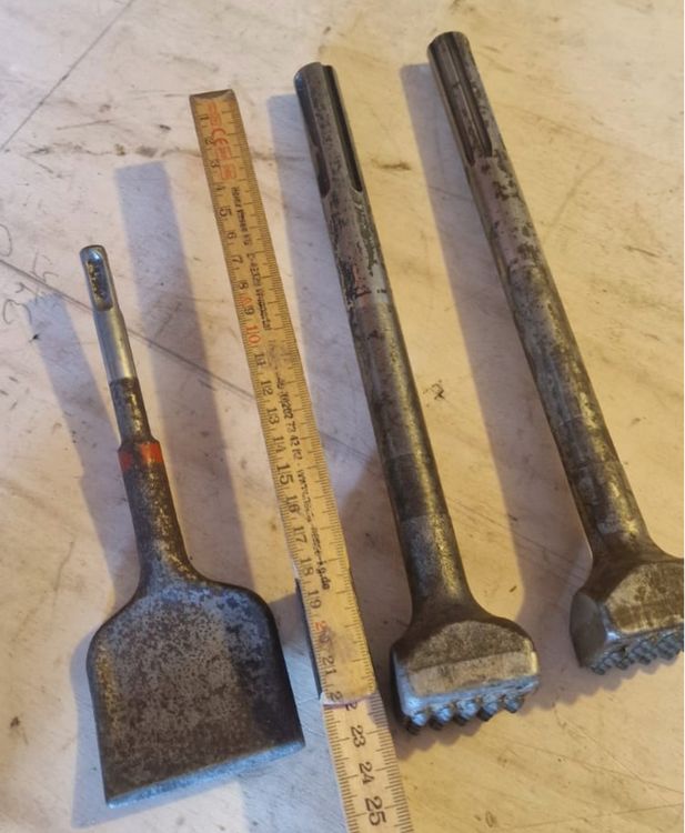 2×HILTI TE-Y BT Stockerwerkzeuge,Fliesenmeissel TE-CP SPMK6 (Gebraucht ...