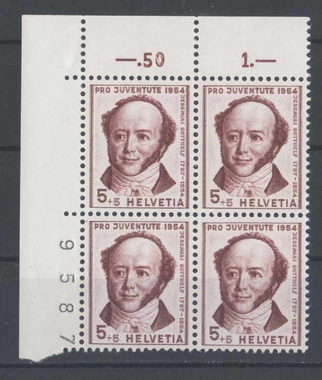 Viererblock PJ 153.2.02 Spuren einer Doppelprägung ** (Neu (gemäss Beschreibung)) in Egliswil ...