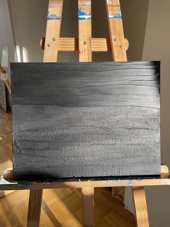 Schwarzes Bild mit Struktur | Kaufen auf Ricardo