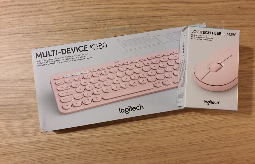 Logitech Keyboard K380 und Logitech Pebble M350 in Pink (Gebraucht) in Worb für CHF 25 – mit ...