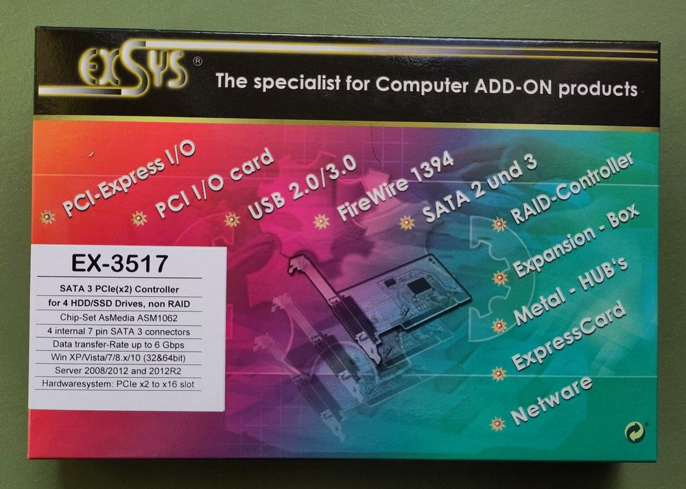 Exsys EX-3517 SATA-3 x 4 Controller | Kaufen auf Ricardo