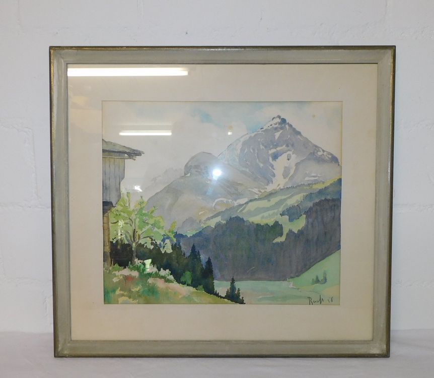Rausverkauf - Kunst - Aquarell Buchs E - 1958 (Gebraucht) in Sursee für CHF 50 – nur Abholung ...