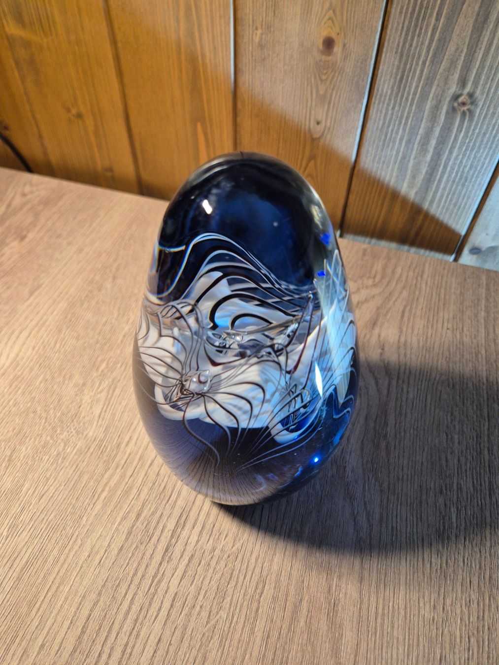 Objet en verre d’art soufflé à la main, signé A. Jabłoński (Neu (gemäss Beschreibung)) in ...