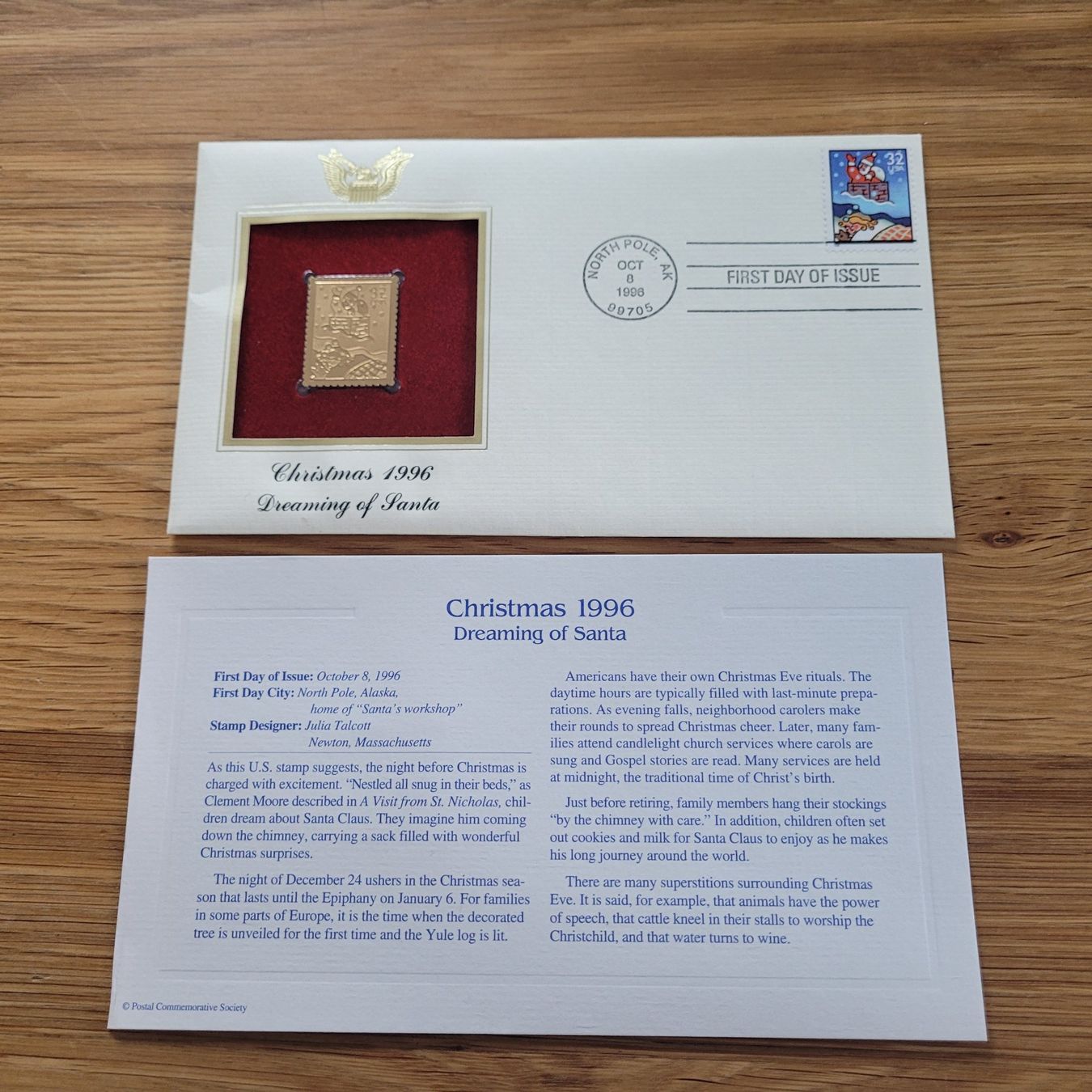 Brief mit Vergoldene Vignette USA 24 Cararts North Pole 96 (Gebraucht ...