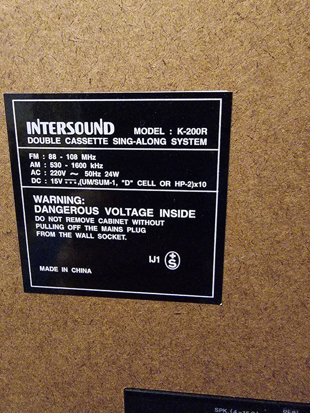 Intersound Karaoke Radio K-200R - Sing Along System (D) (Gebraucht) in ...