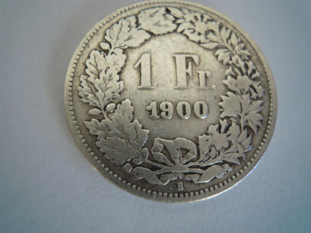 1 mal alte silber 1 Franken 1900 | Kaufen auf Ricardo
