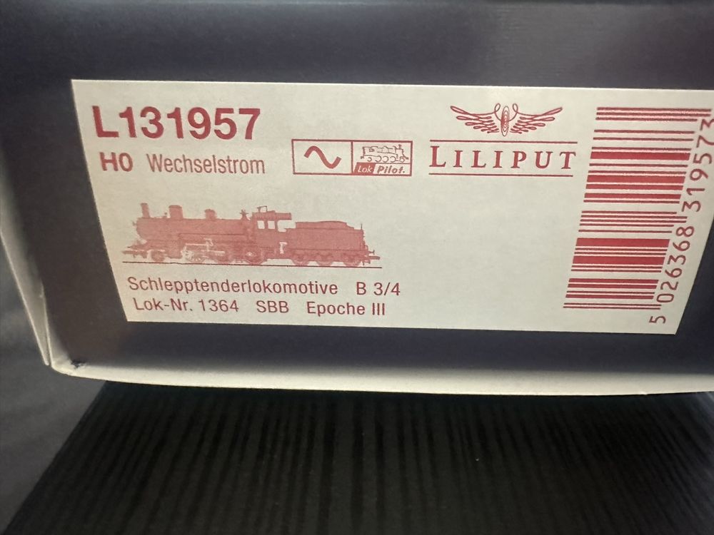 Liliput L131957 B 3/4 AC digital SBB Dampflok (Neu und originalverpackt) in Port für CHF 95 ...