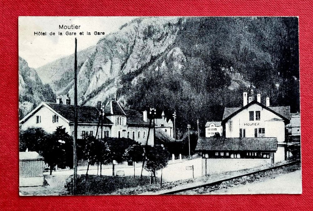 Moutier - Hotel de la Gare - Gare - Bahnhof - 1920 (Gebraucht) in Rothrist für CHF 26.5 – mit ...