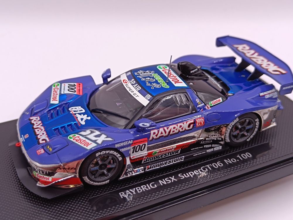 1/43 Super GT 500 RAYBRIG NSX HONDA blau No. 100 EBBRO 802 (Neu und ...