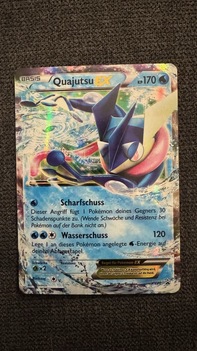 Pokémon Karte: Quajutsu EX - Selten und Top Zustand! (Neu (gemäss ...