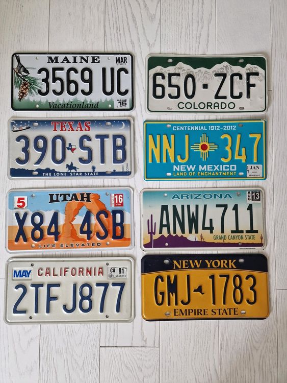 8 Targhe auto americane vintage (Gebraucht) in Massagno für CHF 108 ...