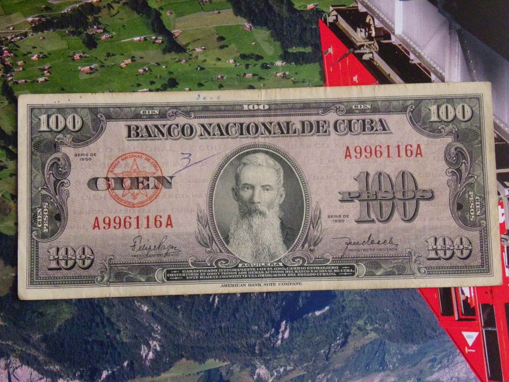 Cuba 100 Pesos 1950 (Gebraucht) in Untersiggenthal für CHF 4.8 – mit ...