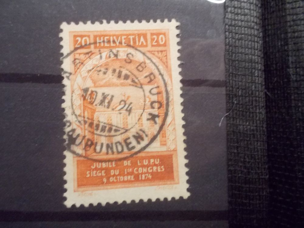 UPU Marke 1924, Vollstempel Martinsbrück, Graubünden | Kaufen auf Ricardo