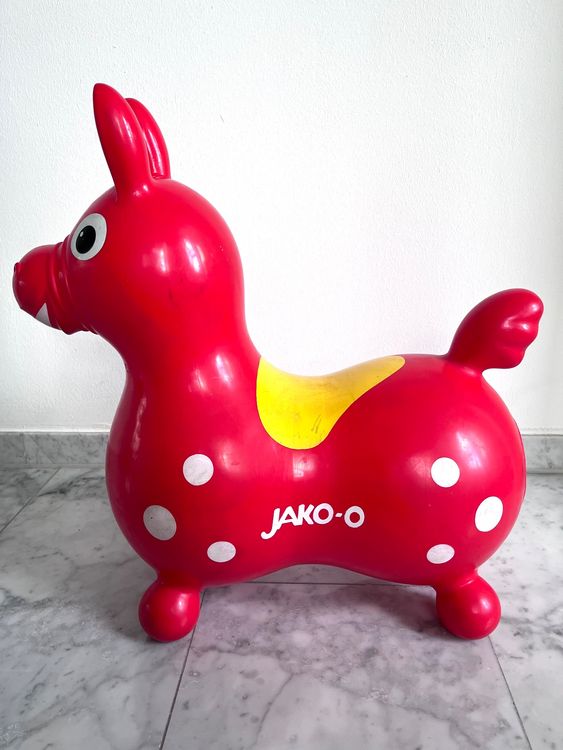 Rotes Sitz- und Hüpfpferd Rody Gymnic Cavallo Kult | Kaufen auf Ricardo