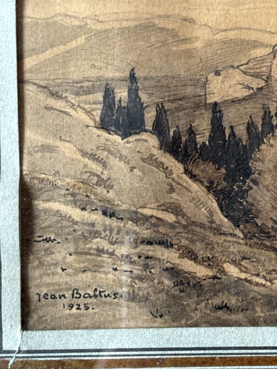 Jean Balthus œuvre originale - montagne et mas - vintage (D'occasion) à ...