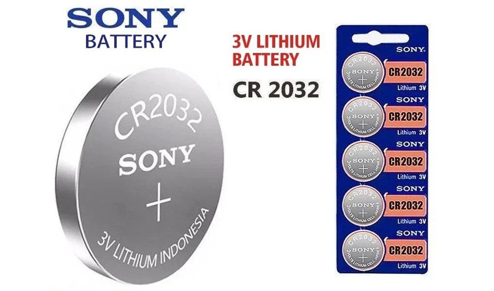 5 Stück Sony CR2032 Knopfzelle 3V Lithium Batterien (Neu und originalverpackt) in ...