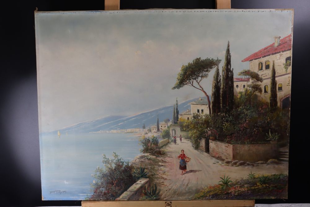 Pietro TORETTI (1888-1927) - Org. Gemälde - Landschaft Italy (Gebraucht ...