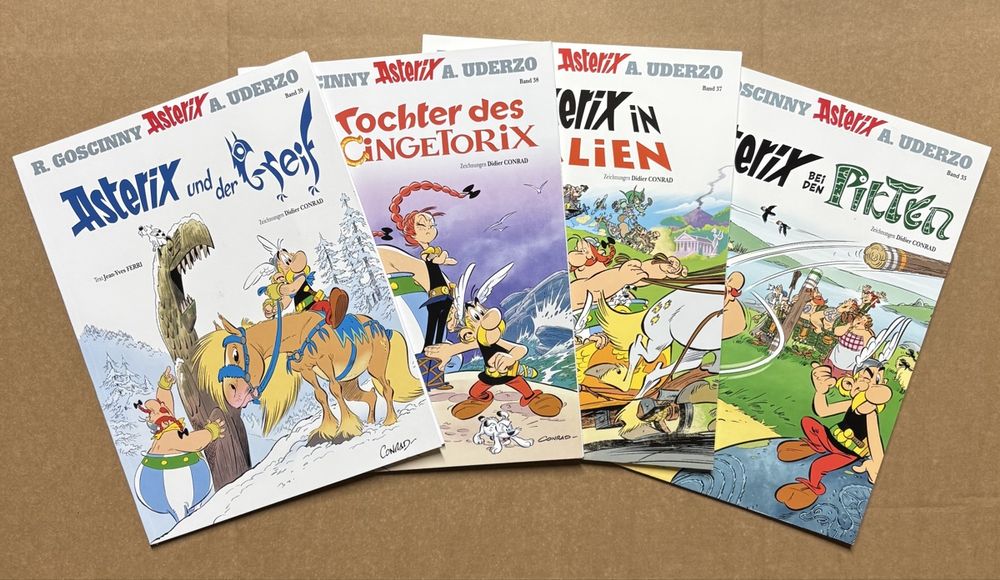 Asterix Comic Sammlung Top Zustand 4 Stück - 35, 37, 38, 39 (Gebraucht ...