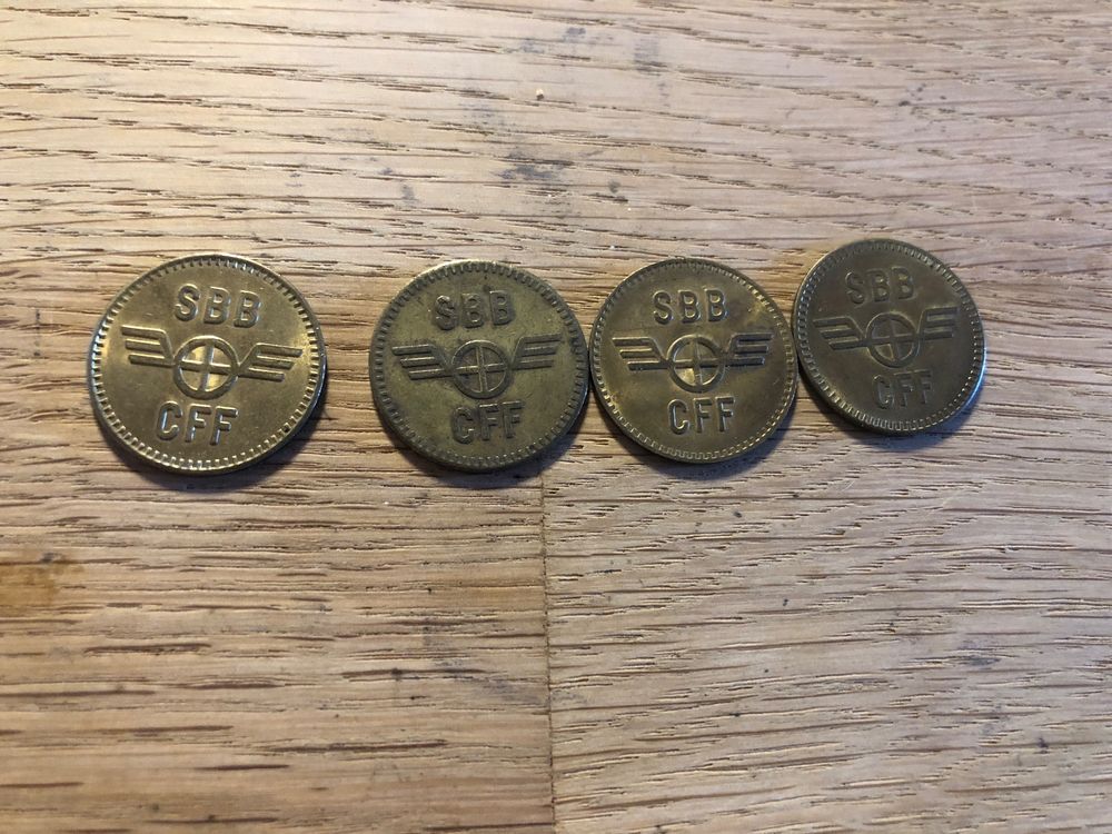 4 SBB Jetons (Gebraucht) in Vilters für CHF 10 – mit Lieferung auf Ricardo kaufen