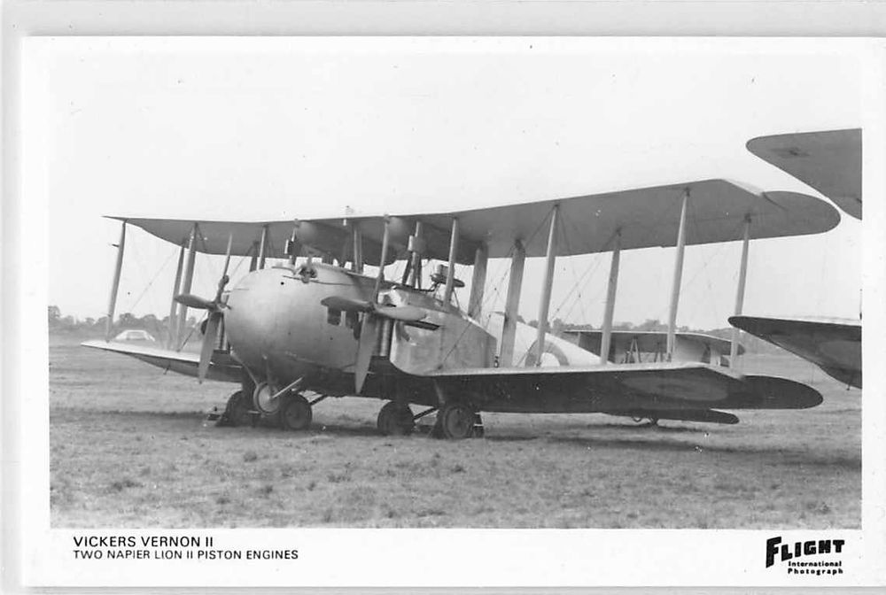 Schöne Ansichtkarte Aviatik VICKERS VERNON II (Gebraucht) in Winterthur ...