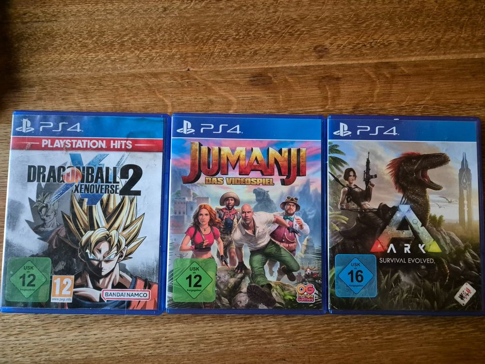 3 PS4 Spiele: Dragonball, Jumanji, Ark Survival | Kaufen auf Ricardo