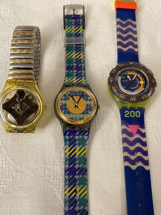 Vintage Swatch 3 stück (Gebraucht) in Untersiggenthal für CHF 22 – mit ...