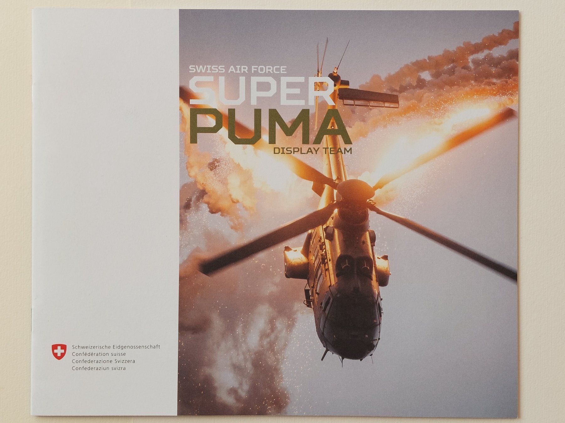 Broschüre "Swiss Air Force Super Puma Display Team" (Neu (gemäss ...
