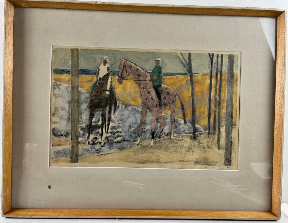 Hermann Alfred Sigg ( 1924- 2023 ) Pastell Aqu Handsigniert (Gebraucht ...