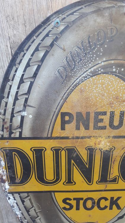 Dunlop Original Blechschild, 97 cm, beidseitig x 65.5 cm (Gebraucht) in ...