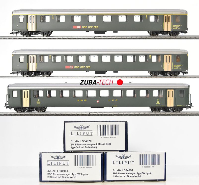 Liliput 3x Personenwagen EW I SBB H0 GS mit OVP (Gebraucht) in St. Gallen für CHF 90 – mit ...