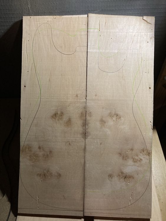 Maple (?) burl drop top for gibson fender (Gebraucht) in Minusio für ...